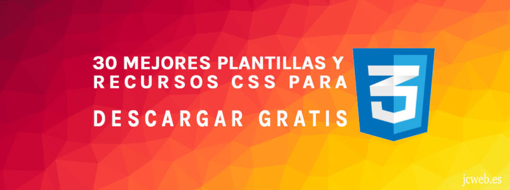 30 Plantillas y recursos CSS Gratis para descargar