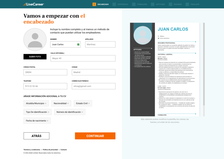 LiveCareer es gratis - Tu CV en 12 pasos