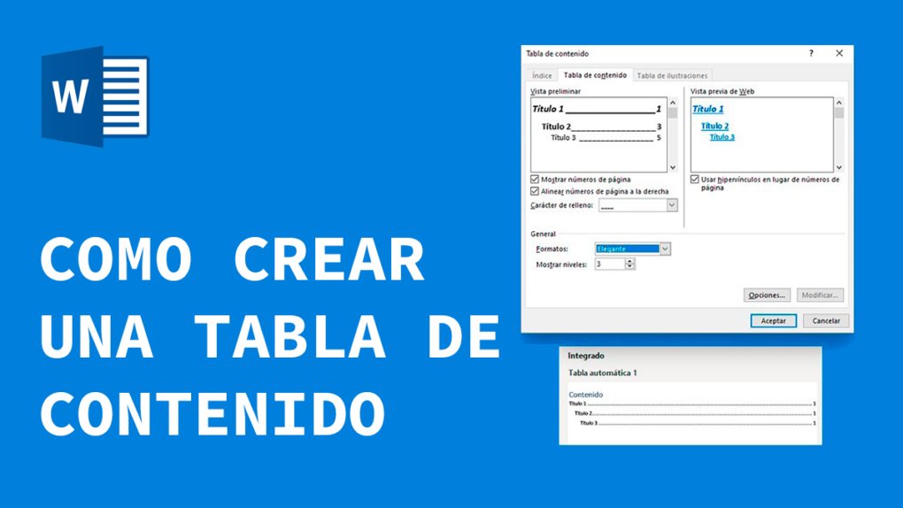 Cómo crear una tabla de contenido en Word: guía paso a paso